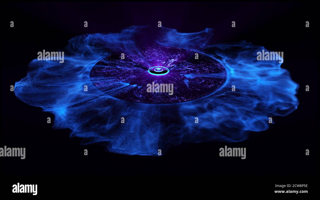 Glowing Stargate Event Horizon Portal. Time Travel And Outer Space ...
