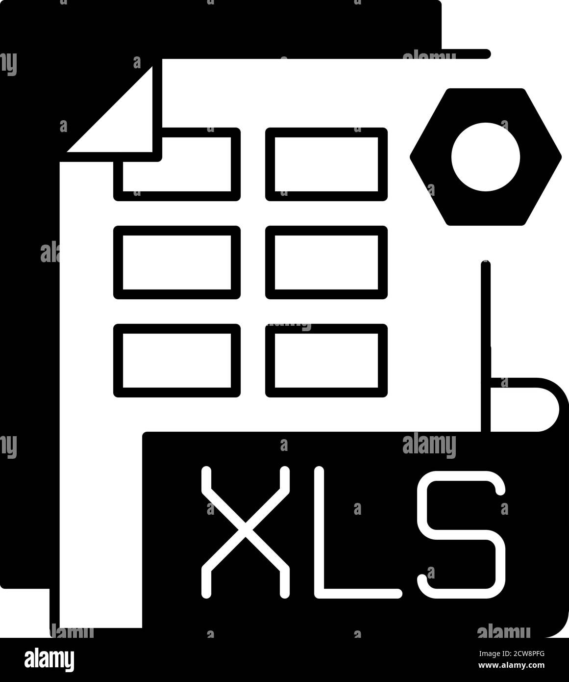 File xls icon flat Cut Out Stock Images & Pictures - Alamy