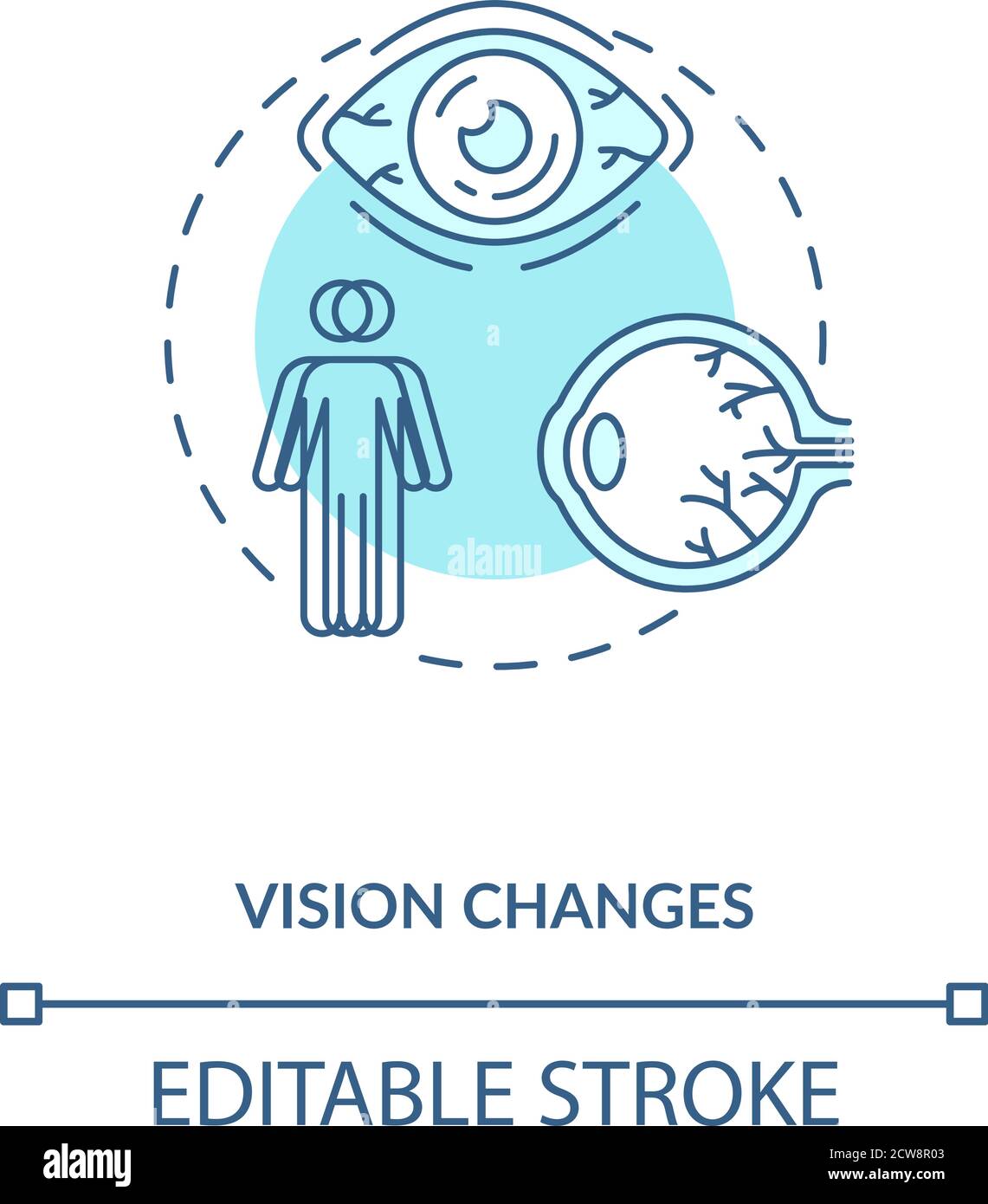 Vision changes concept icon Stock Vector Image & Art - Alamy