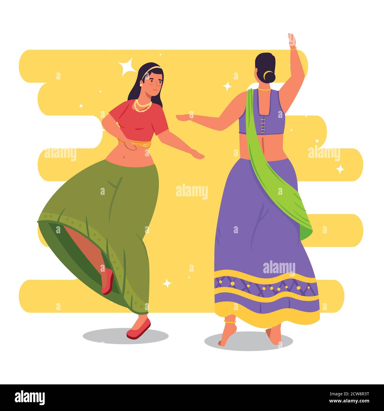 Indian Folk Dance Clipart