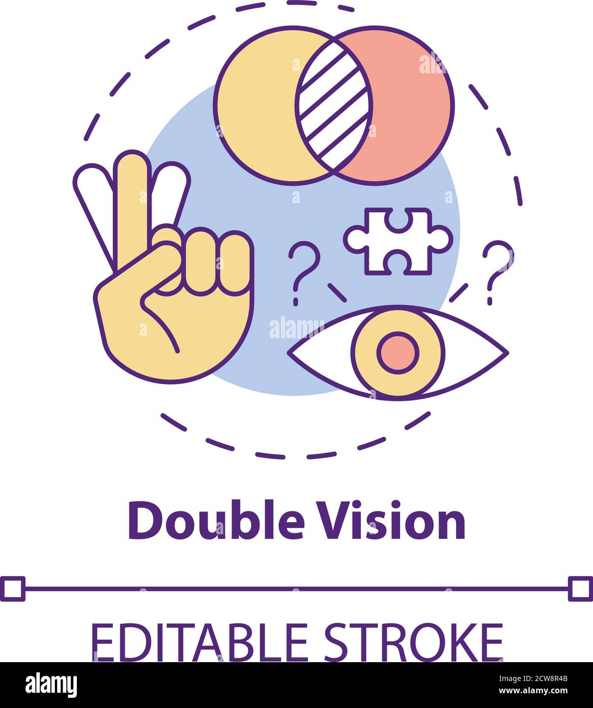 Double vision concept icon Stock Vector Image & Art - Alamy