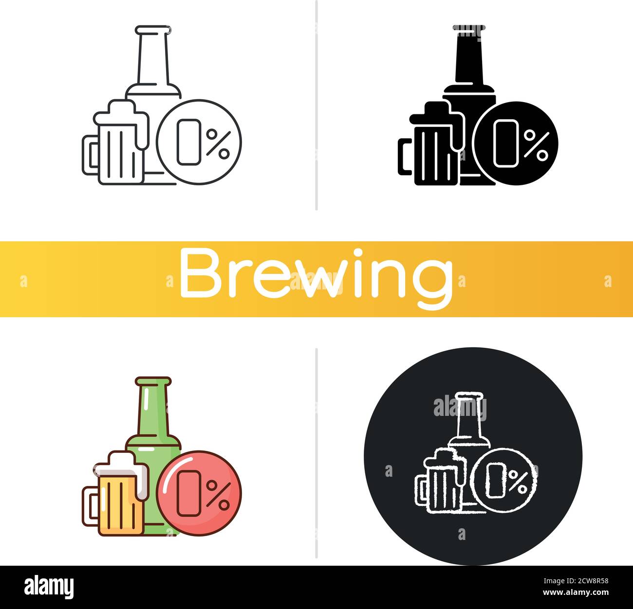 Non alcoholic beer icon Stock Vector Image & Art - Alamy