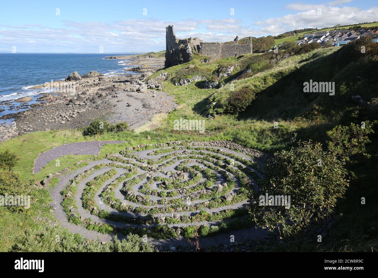 Dunure Castle is located on the west coast of Scotland, in South ...