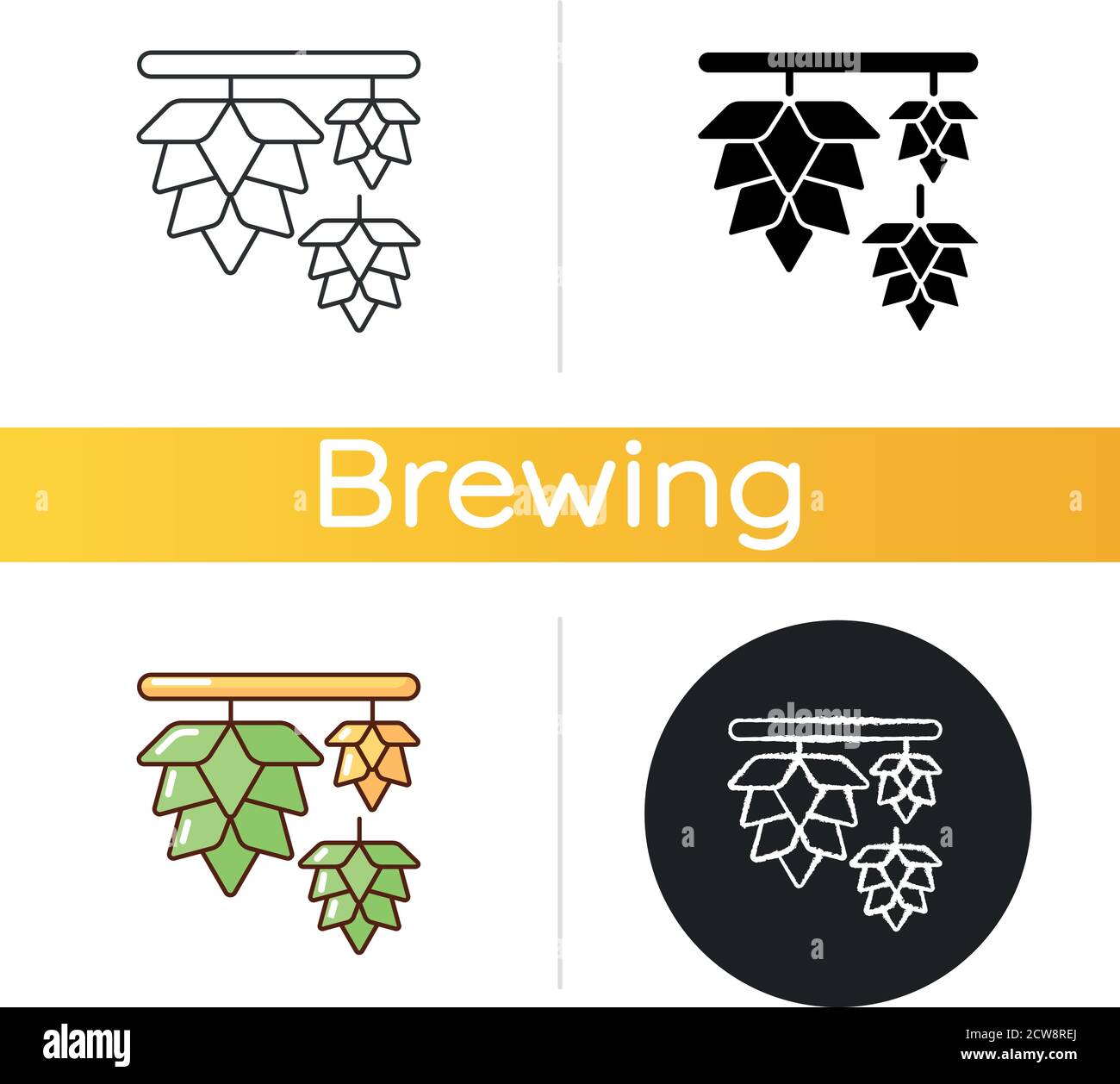 Hop corn Stock Vector Images - Alamy