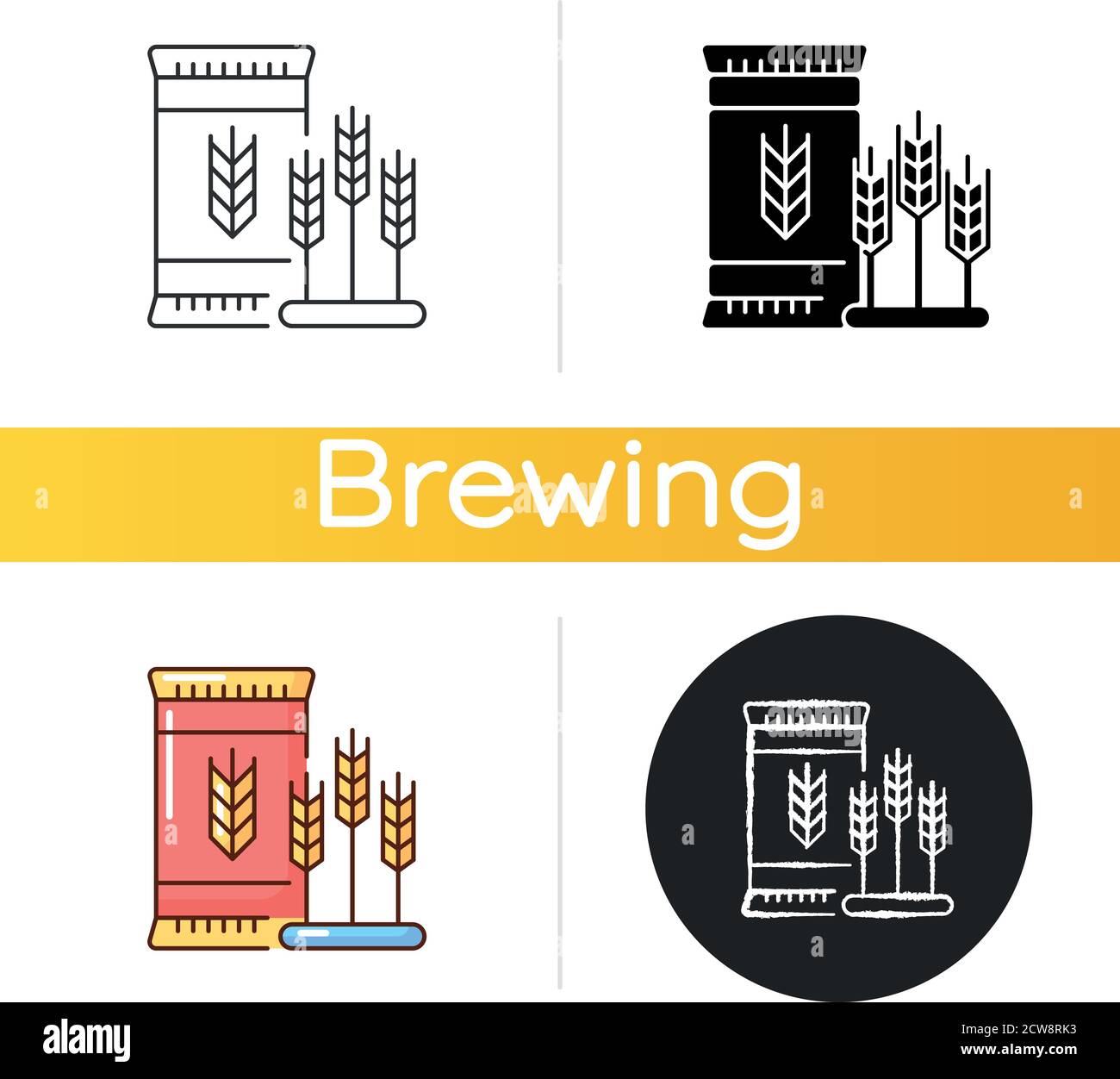Malted barley icon Stock Vector Image & Art - Alamy