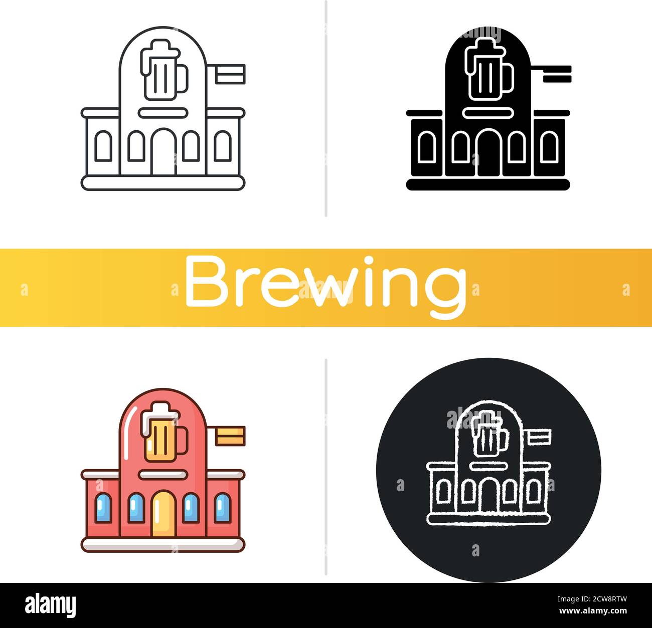 Brewery outside Stock Vector Images - Alamy