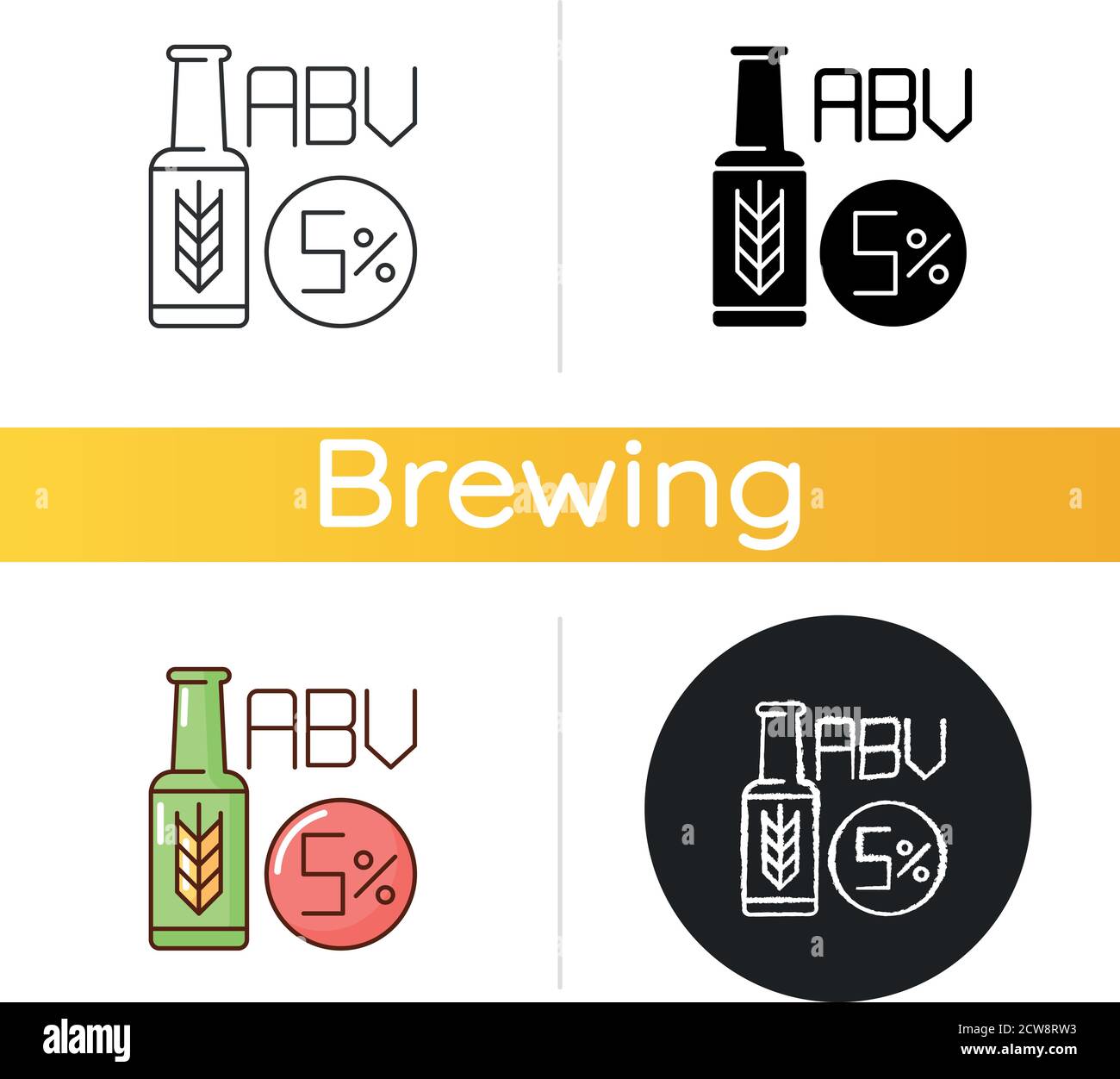 No alcohol beverage chalk Stock Vector Images - Alamy