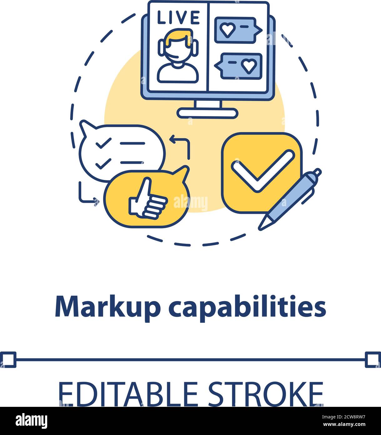 Markup capabilities concept icon Stock Vector Image & Art - Alamy Markup capabilities concept icon Stock Vector Image & Art - Alamy
