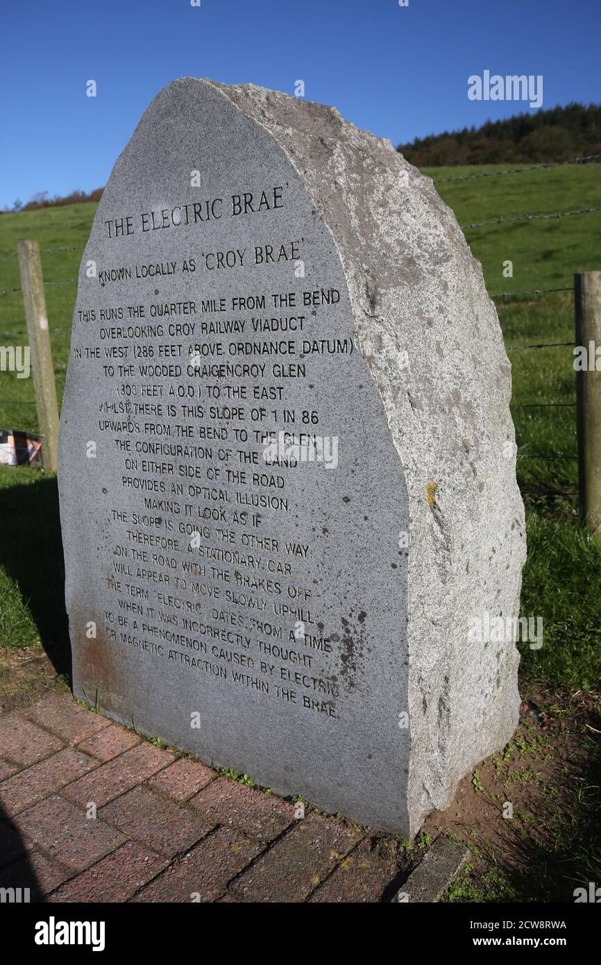 Electric Brae, Croy, A719, nr Dunure, Ayrshire, Scotland, UK The ...