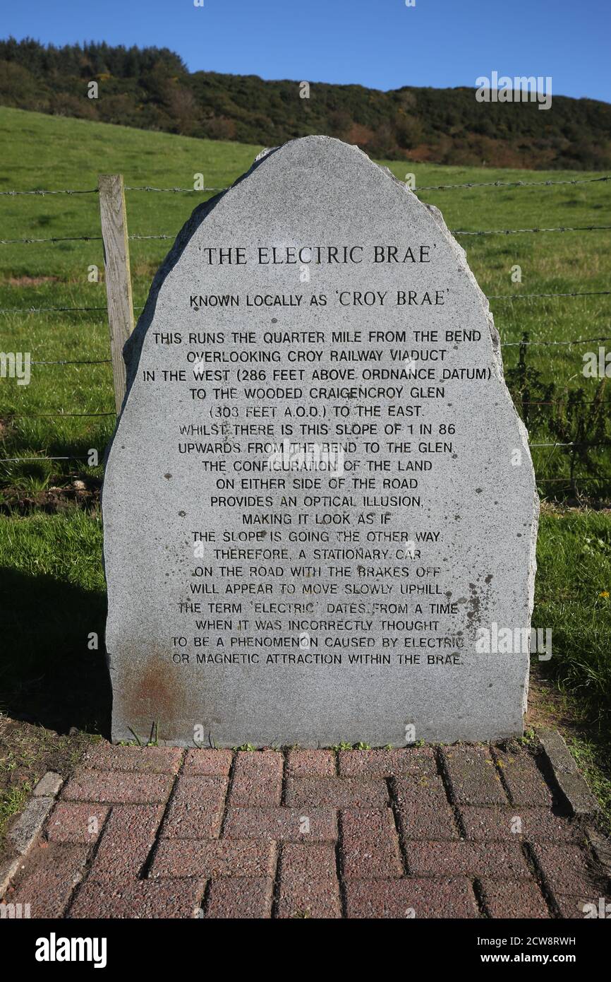 Magnetic hill illusion hi-res stock photography and images - Alamy