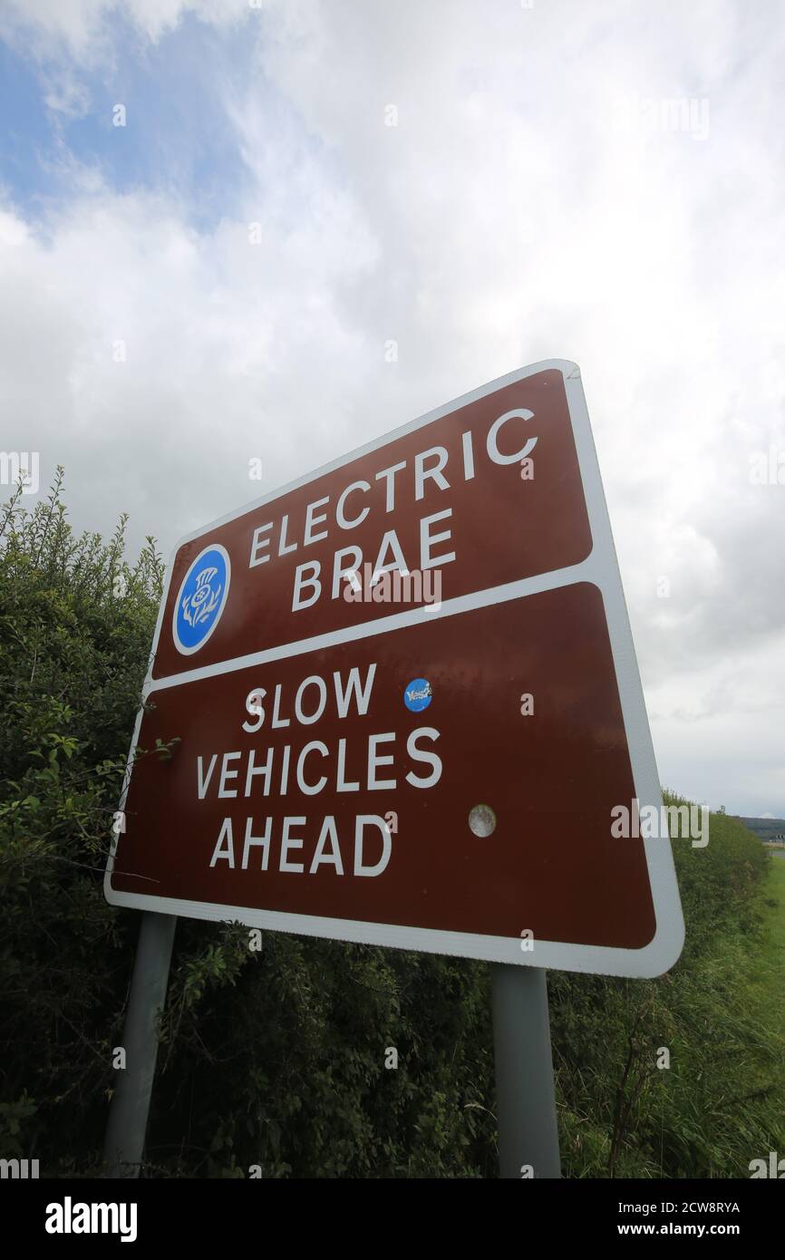 Electric Brae, Croy, A719, nr Dunure, Ayrshire, Scotland, UK The ...