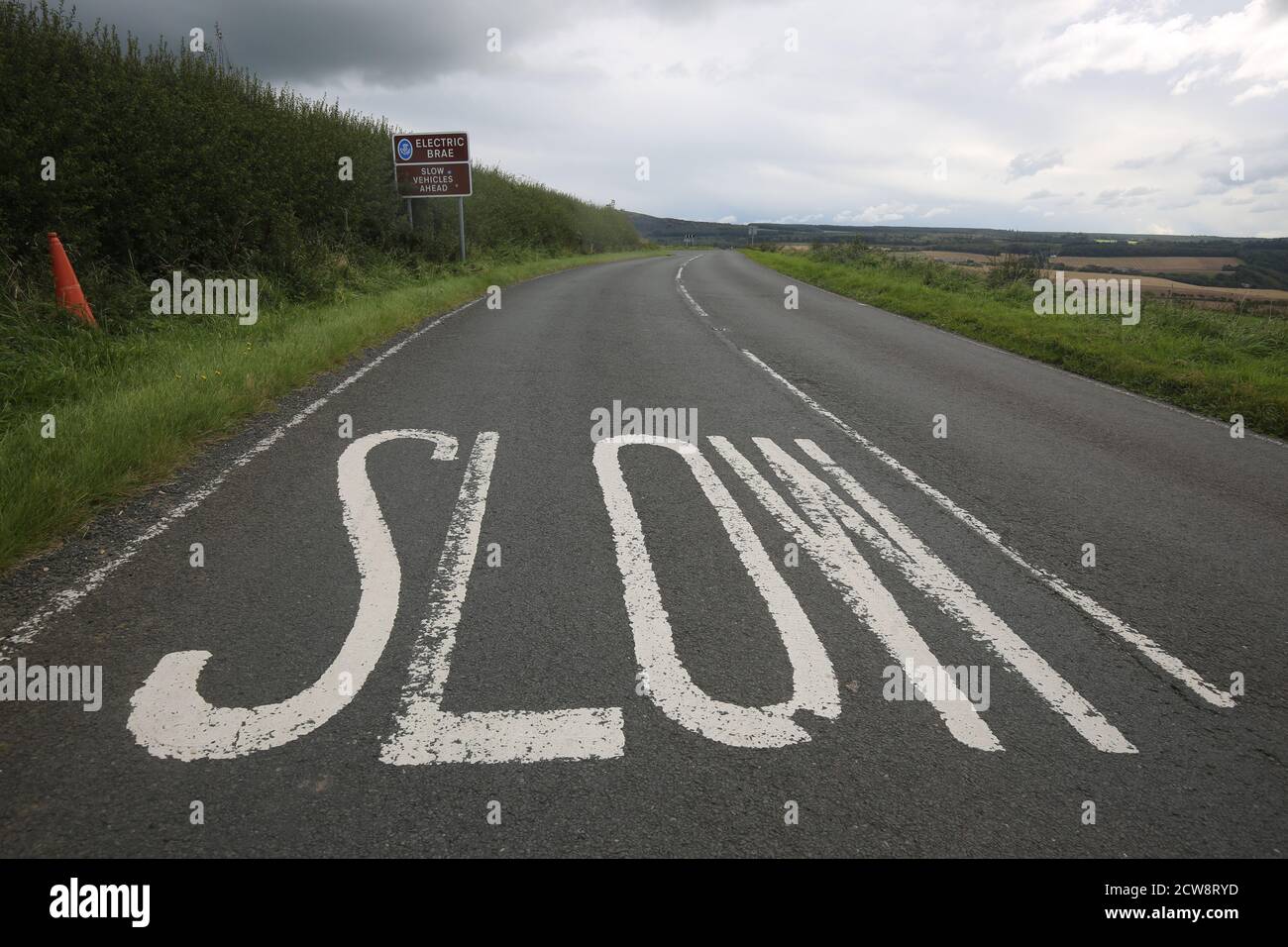 Electric Brae, Croy, A719, nr Dunure, Ayrshire, Scotland, UK The ...