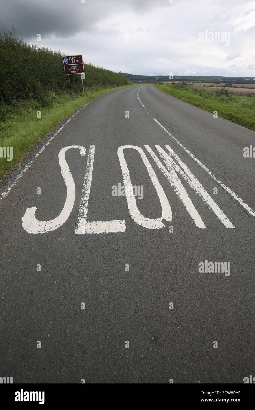 Electric Brae, Croy, A719, nr Dunure, Ayrshire, Scotland, UK The ...