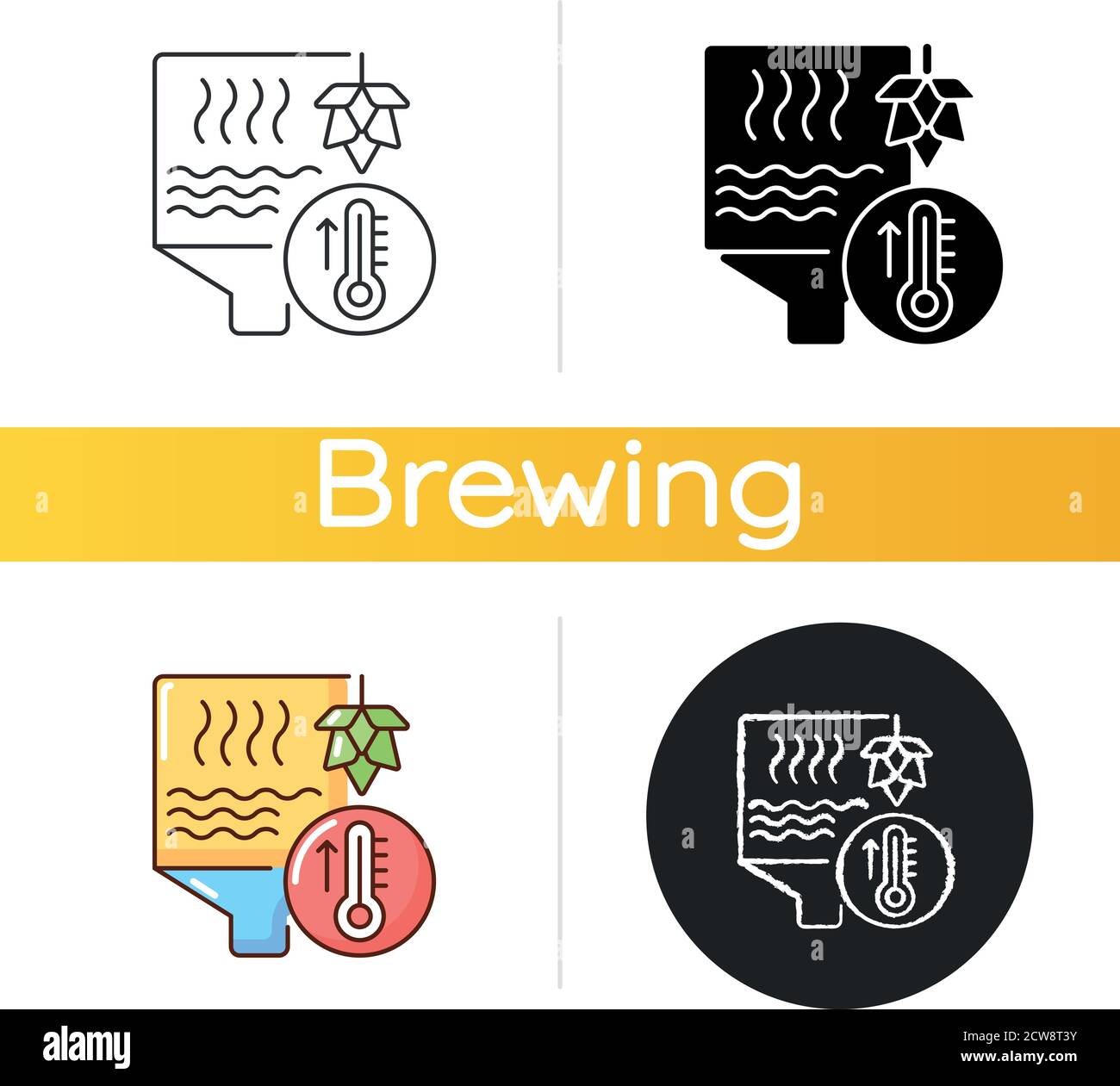 Boiling tank Stock Vector Images - Alamy