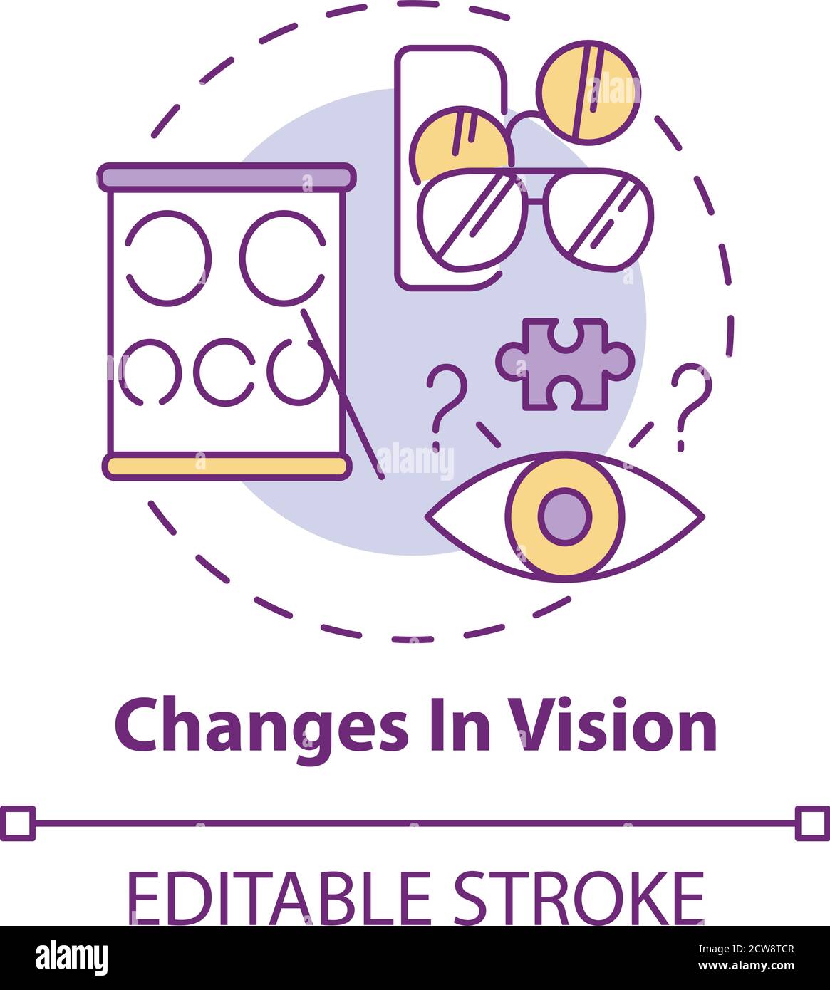 Changes in vision concept icon Stock Vector Image & Art - Alamy