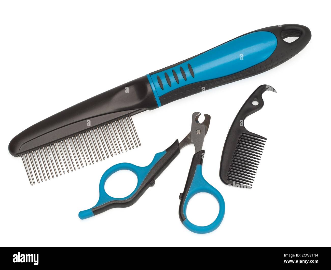 Close-up of a special veterinary tools for dogs and cats combing and ...