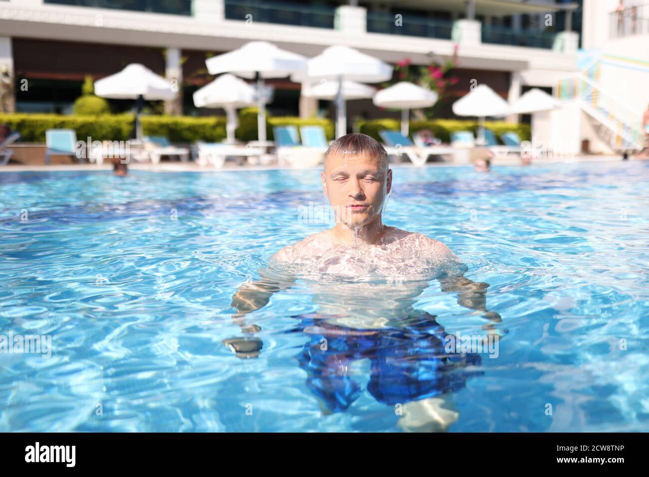 Waterslide man hi-res stock photography and images - Alamy