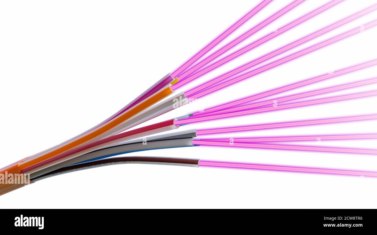 Tubes and channels for fiber optics for high-speed telecommunications ...