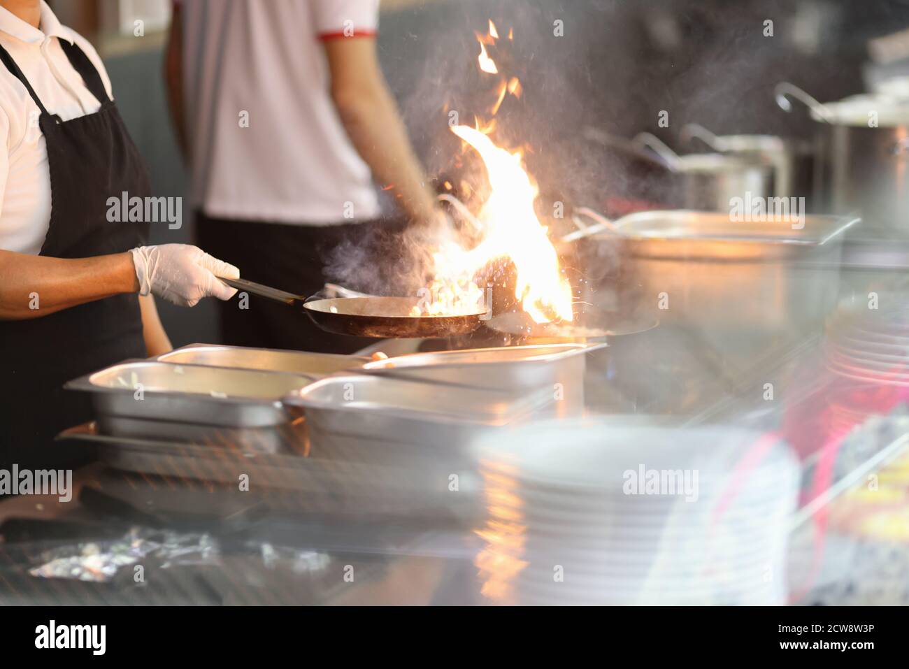 Burning pan hi-res stock photography and images - Alamy