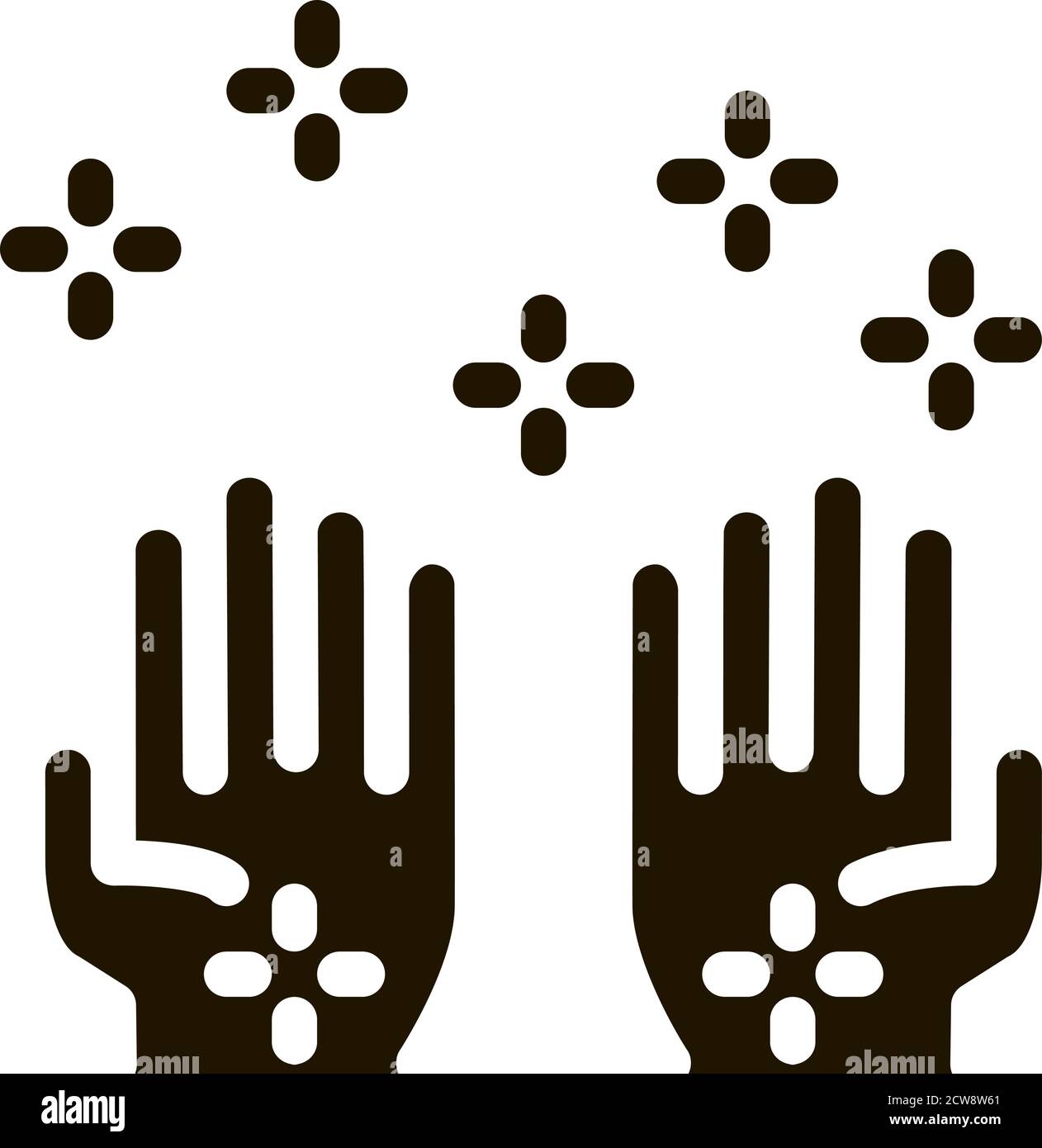 Cleaned Health Hands Icon Illustration Stock Vector Image & Art - Alamy
