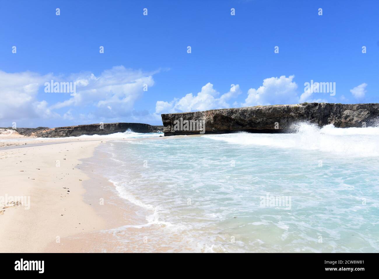 Aruba's desolate and deserted beach known as Boca Keto Stock Photo - Alamy