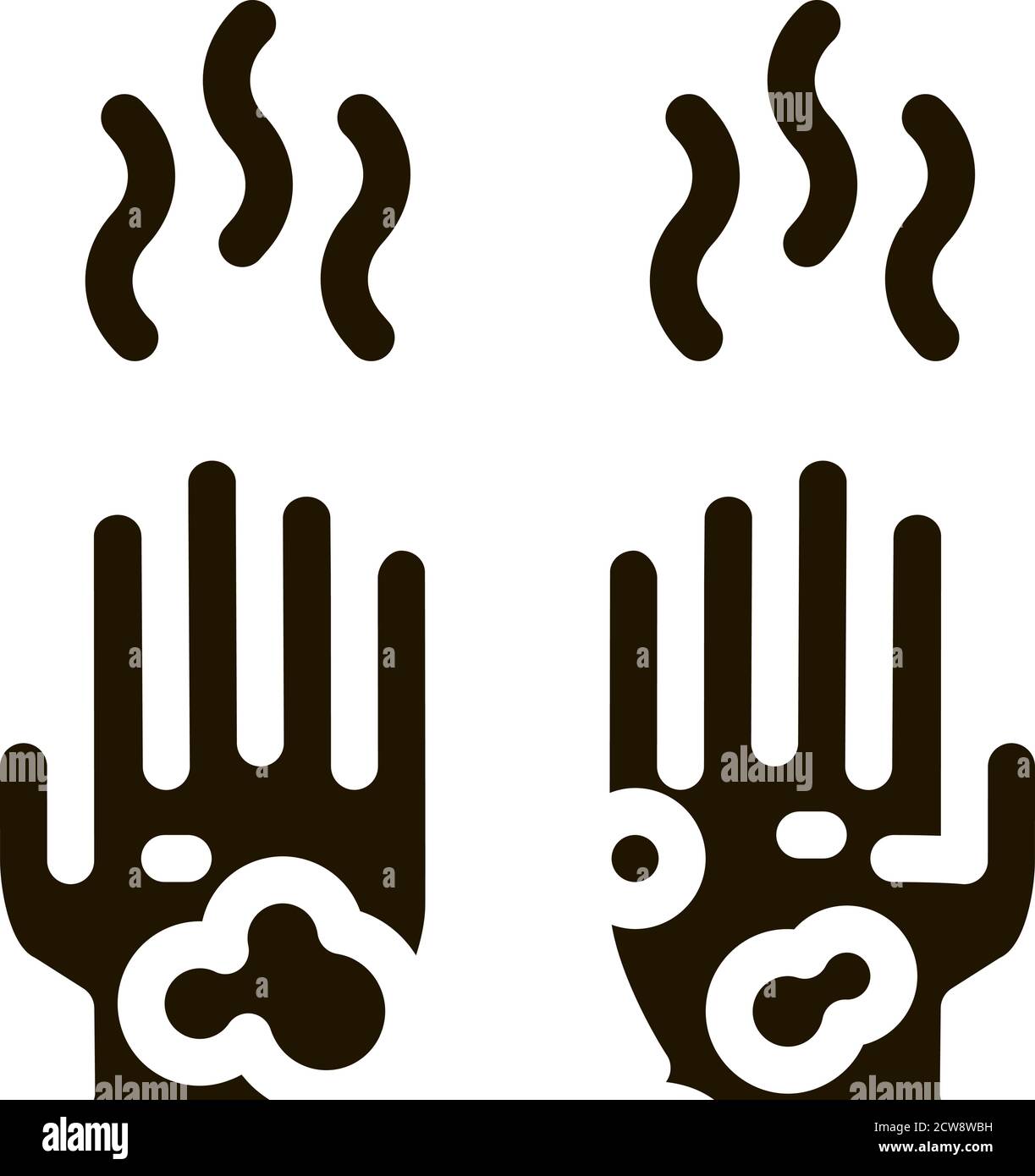 Dirty And Smelly Hands Icon Illustration Stock Vector Image & Art - Alamy