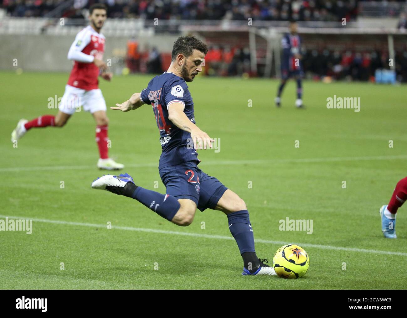 Alessandro Florenzi of PSG during the French championship Ligue 1 football match between Stade ...