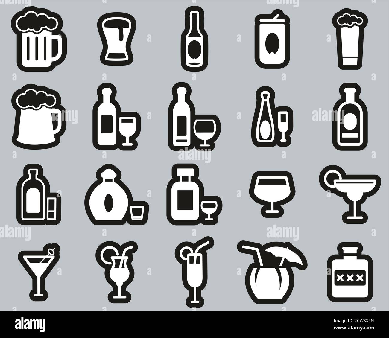 Strong drinks vector vectors Stock Vector Images - Alamy