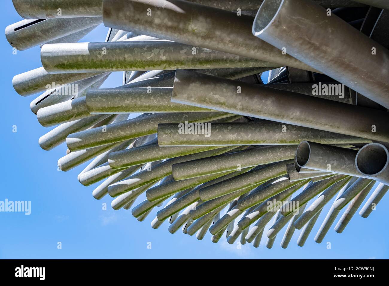 The Singing Ringing Tree Panopticon on the Pennine Hills near Burnley ...