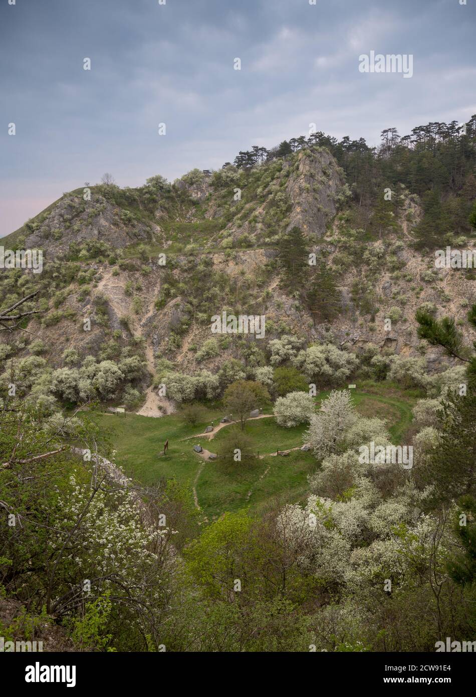 Geopark Turold near Mikulov, Czech Republic with Rocky Background Stock ...