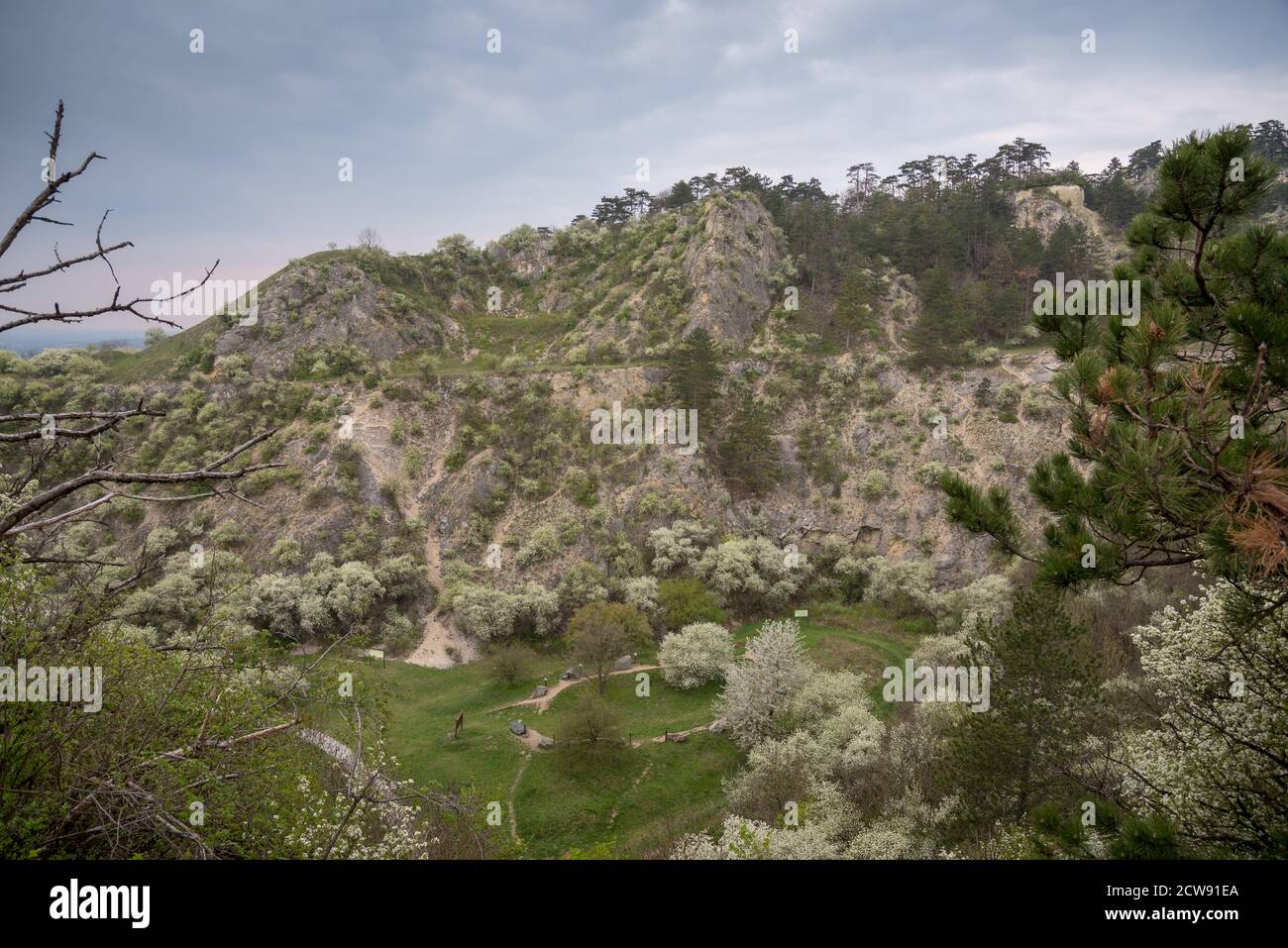Geopark Turold near Mikulov, Czech Republic with Rocky Background Stock ...