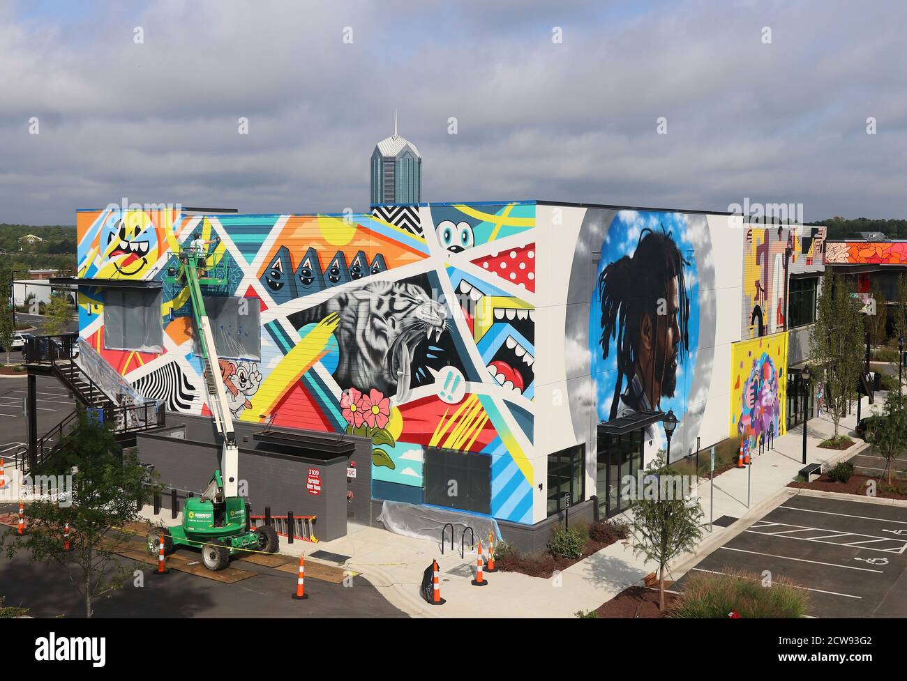 Durham, North Carolina, USA. 28th Sep, 2020. Artist GREG MIKE of ...