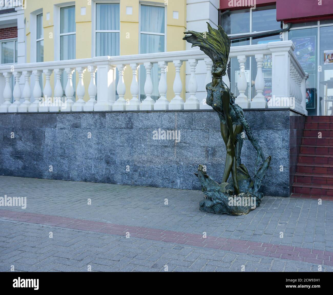 Mermaid Sculpture On Beach High Resolution Stock Photography and Images ...