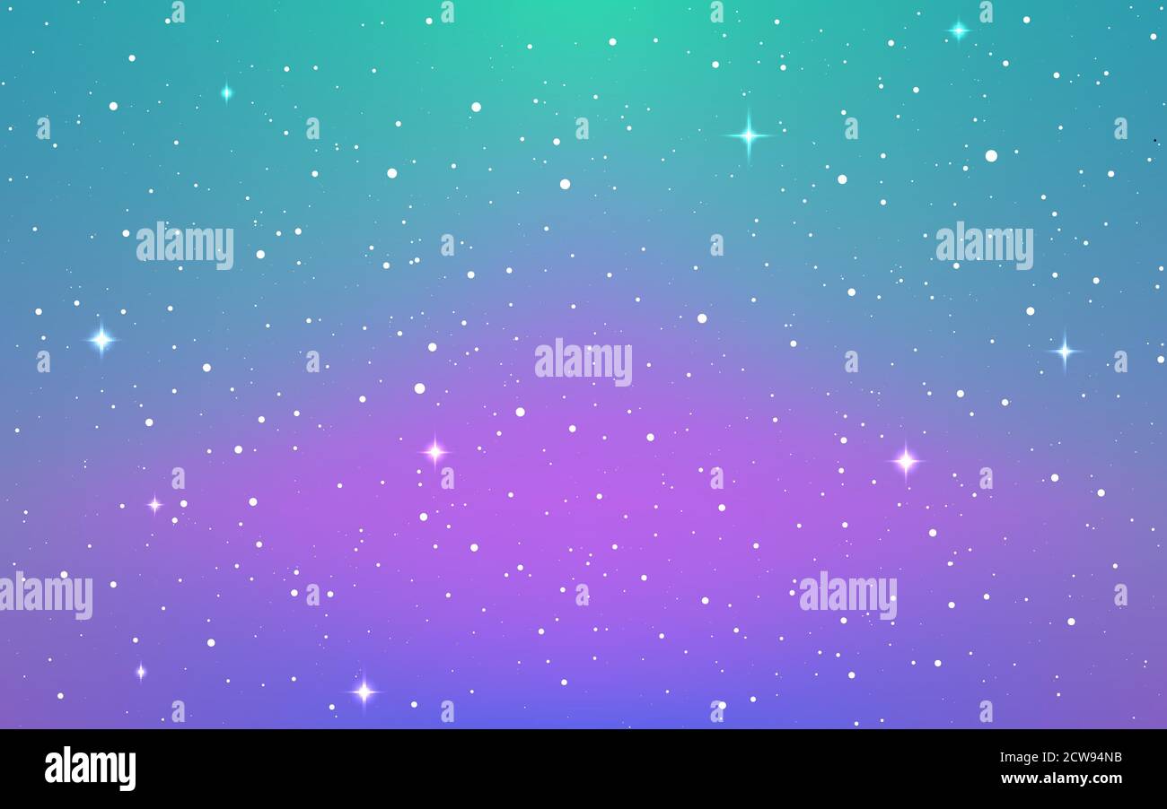 Space background. Soft purple cosmos with shining stars. Colorful ...