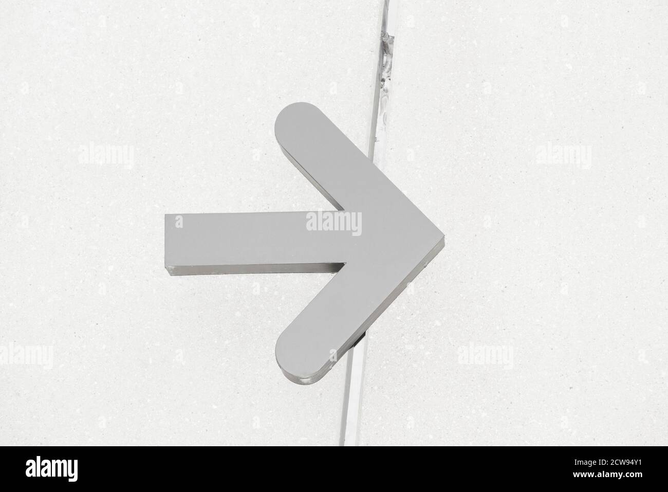 direction arrow points in one way, sign to move towards this direction ...