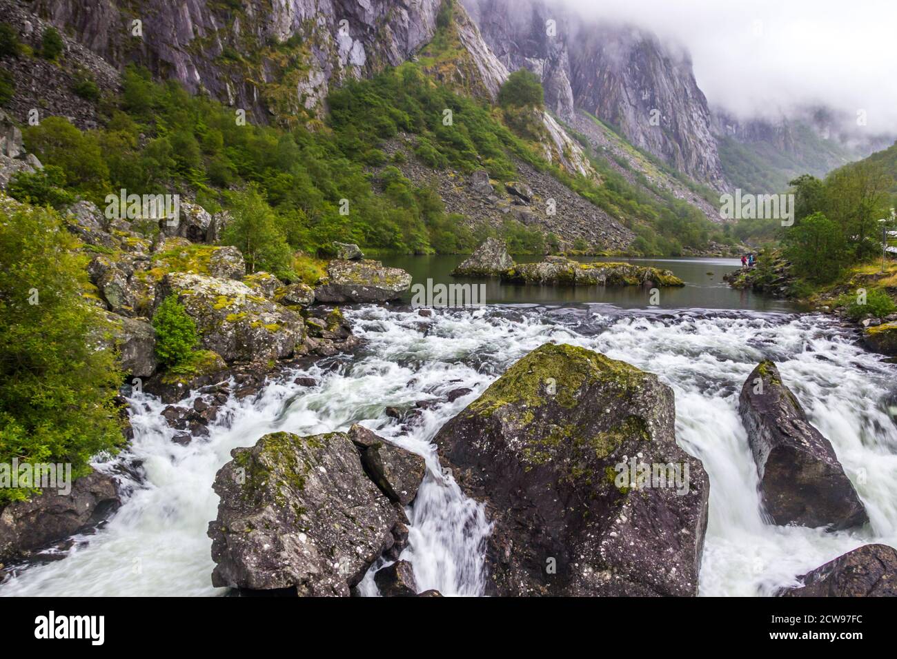 wild river in the mountains of Norway Stock Photo - Alamy