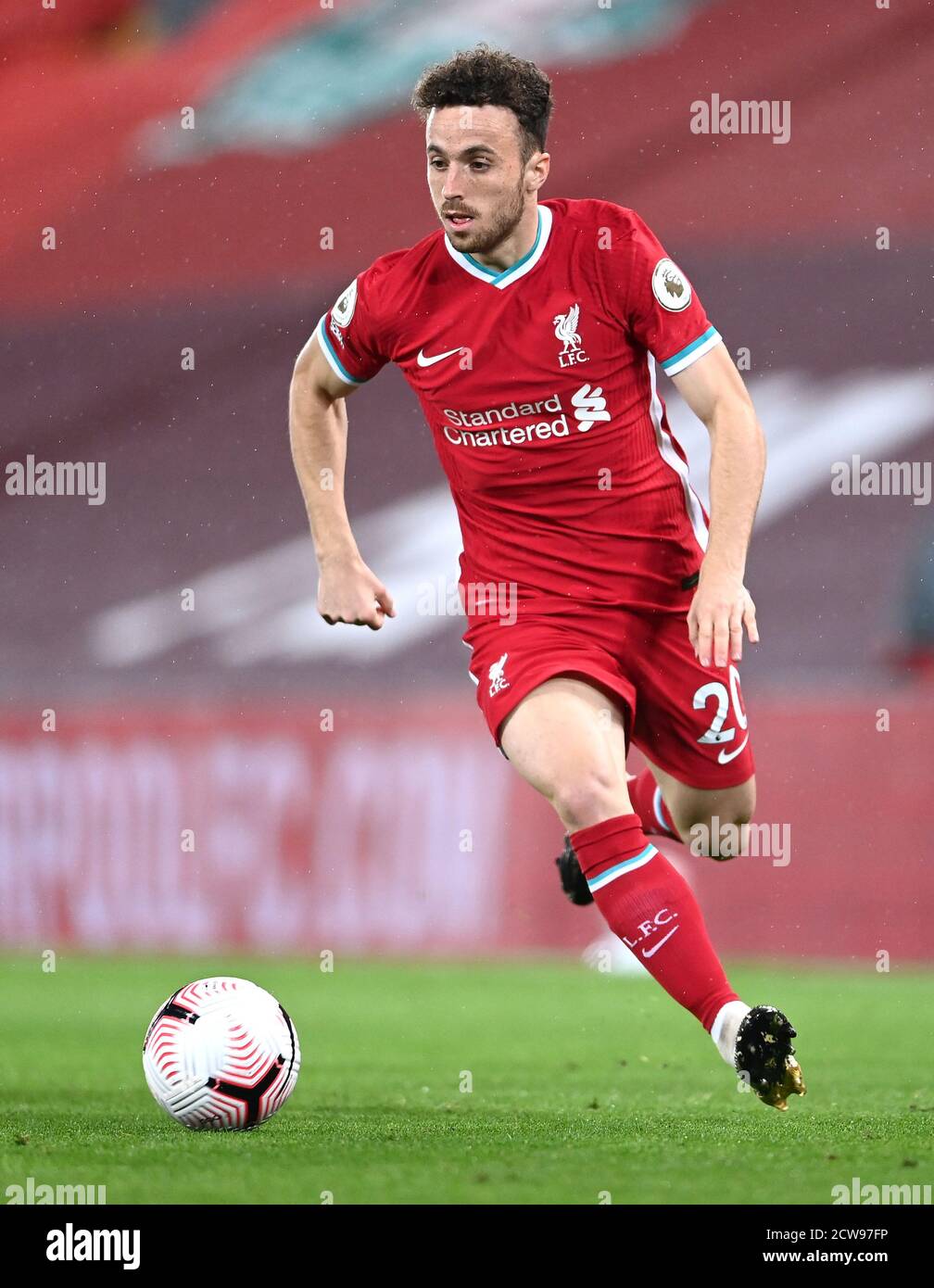 Liverpool's Diogo Jota during the Premier League match at Anfield ...