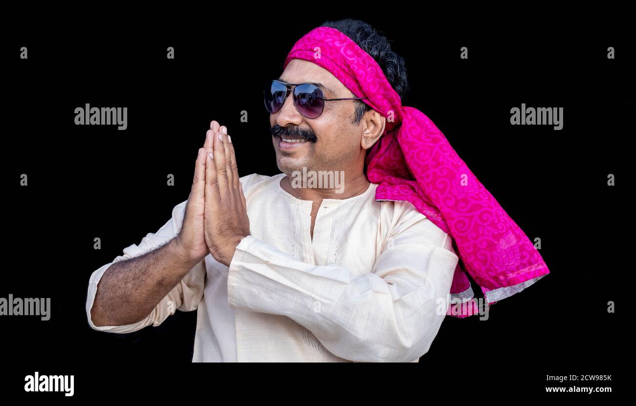 Indian namaskar prayer hands hi-res stock photography and images - Alamy