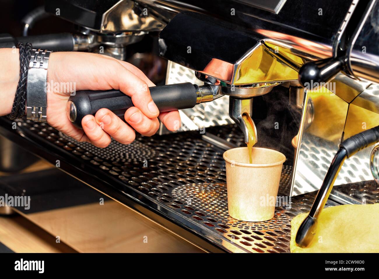 Coffee making process hi-res stock photography and images - Alamy