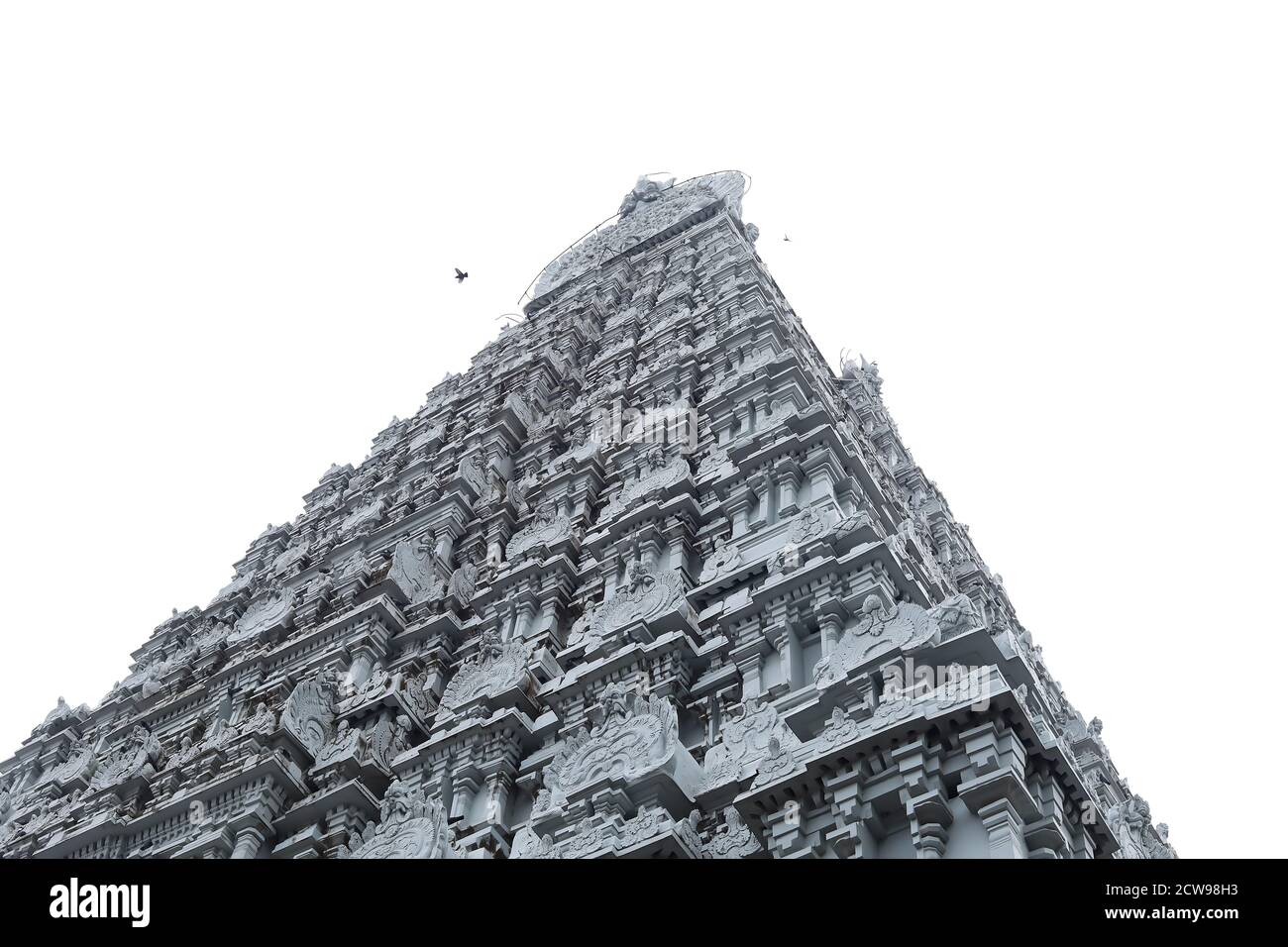 Hindu Temple isolated on white backgrounds Stock Photo - Alamy
