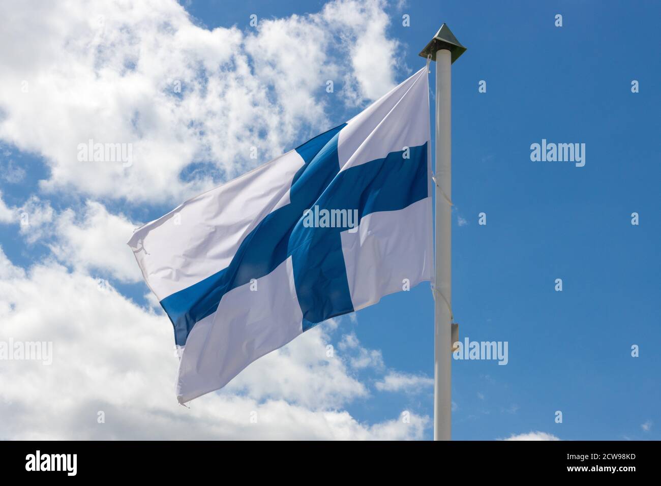 Waving finnish flags hi-res stock photography and images - Alamy