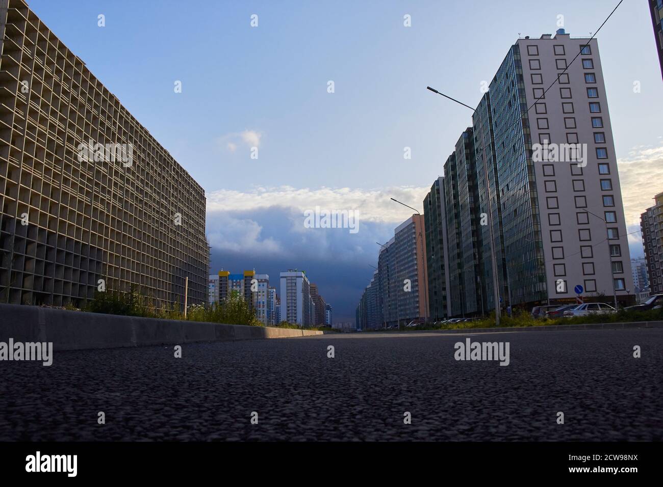 photo of an impending cyclone on the city Stock Photo - Alamy