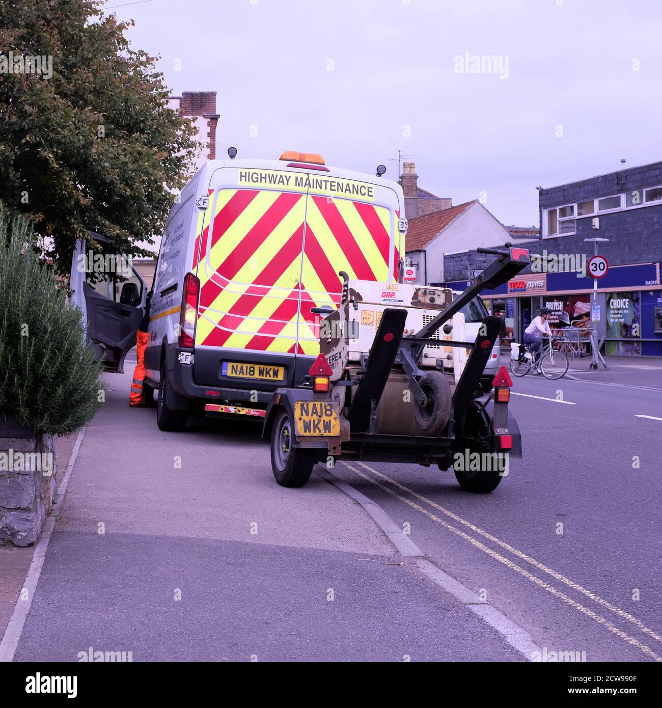 Pavement blocked hi-res stock photography and images - Alamy