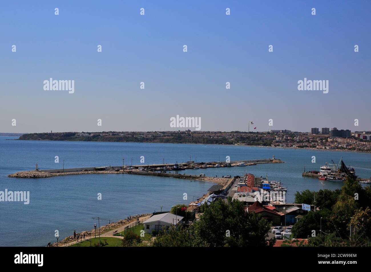 View of Istanbul`s Silivri district from above. Turkey Stock Photo - Alamy