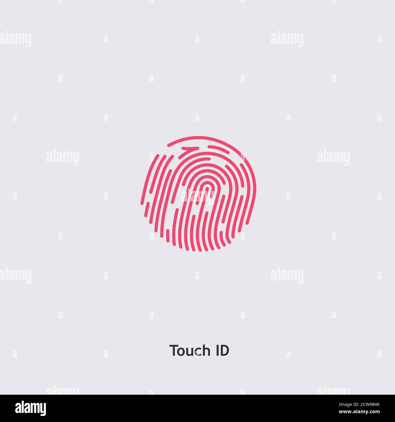 Human finger scanning screen Stock Vector Images - Alamy