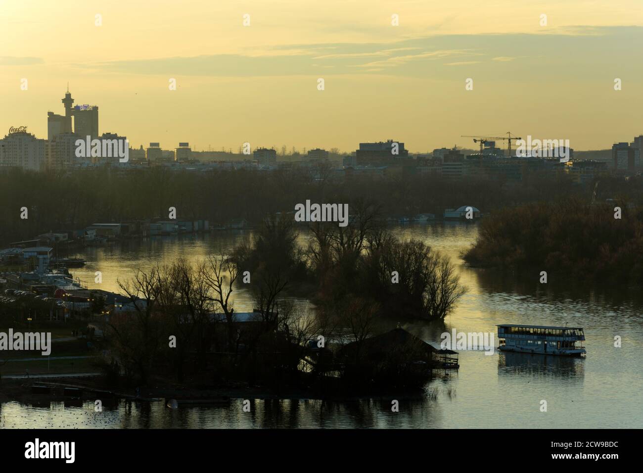 Confluence of the sava and danube rivers hi-res stock photography and ...