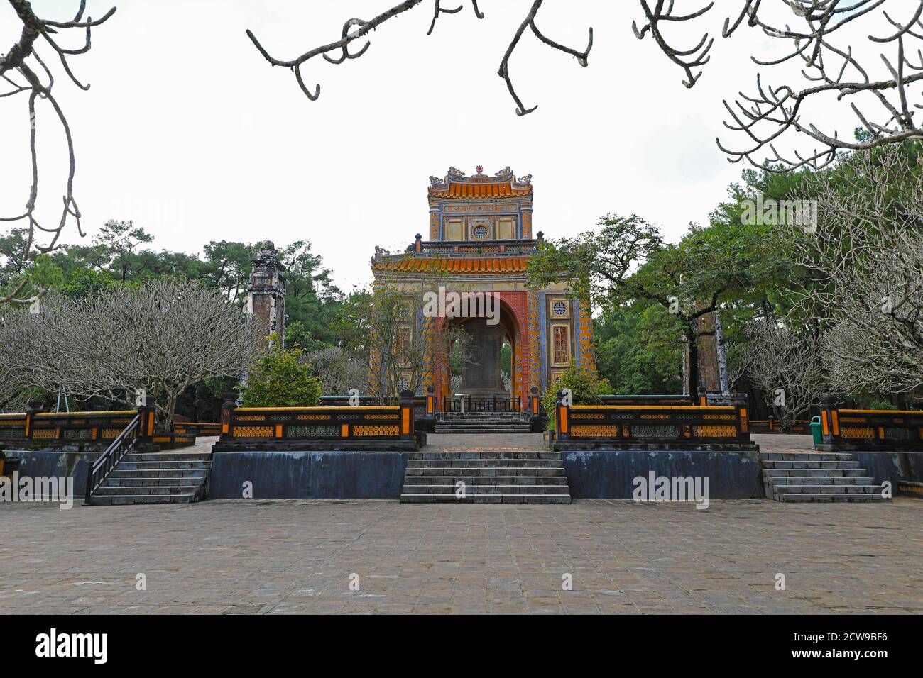 The Stele Pavilion in Tu Duc Royal Tomb, To Mieu Temple Complex ...
