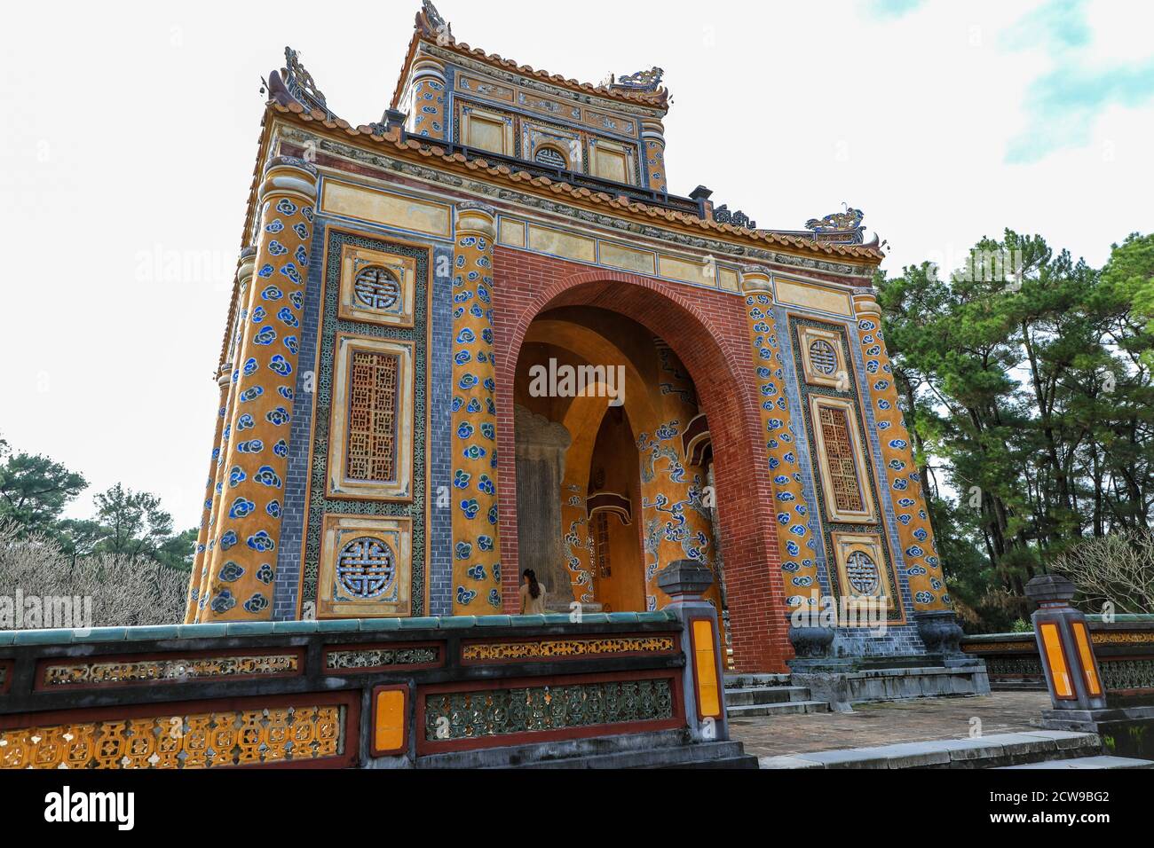 The Stele Pavilion in Tu Duc Royal Tomb, To Mieu Temple Complex ...