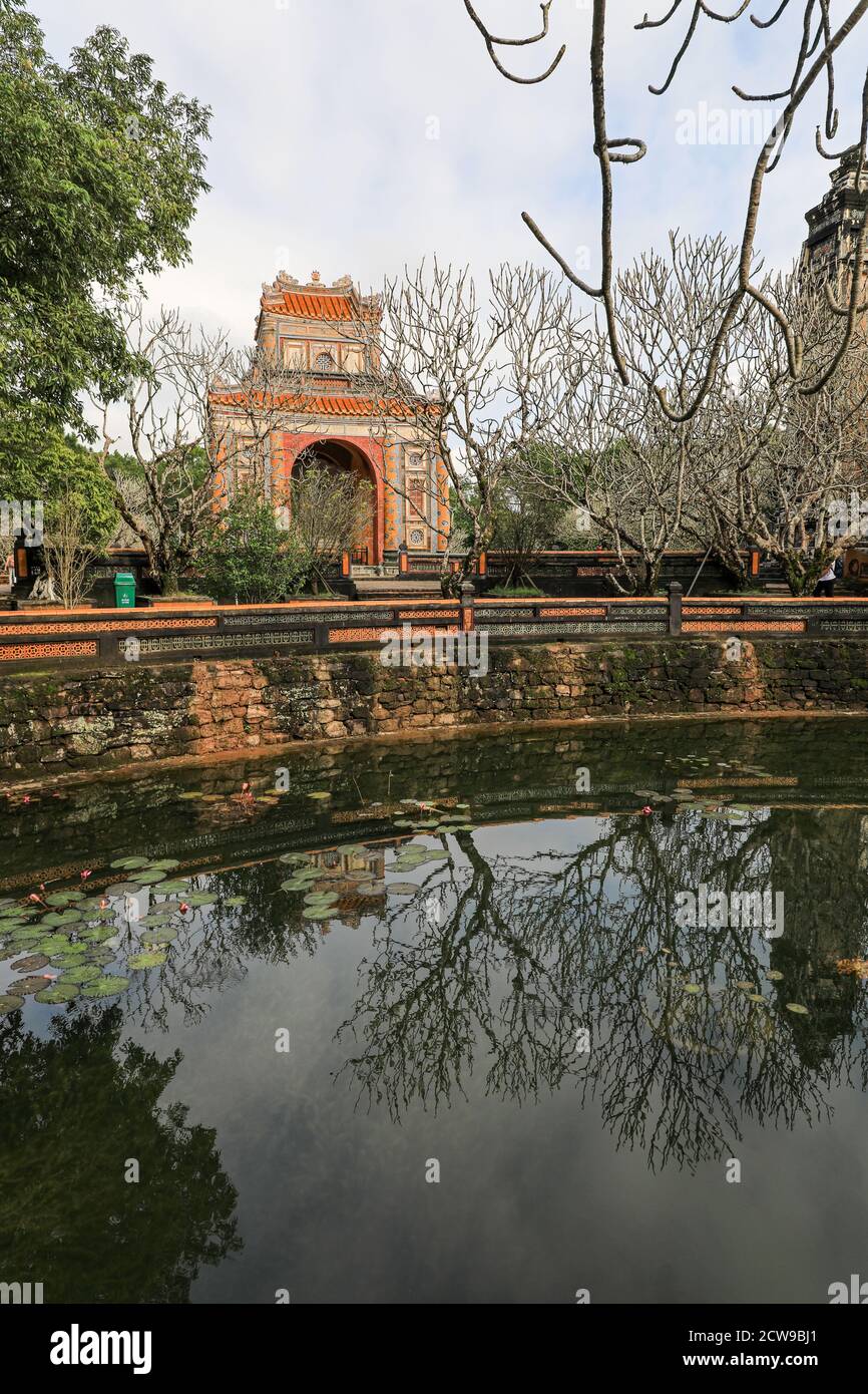 The Stele Pavilion in Tu Duc Royal Tomb, To Mieu Temple Complex ...
