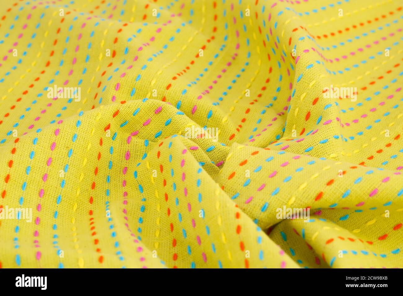 Striped tablecloth texture as a background, closeup picture Stock Photo ...